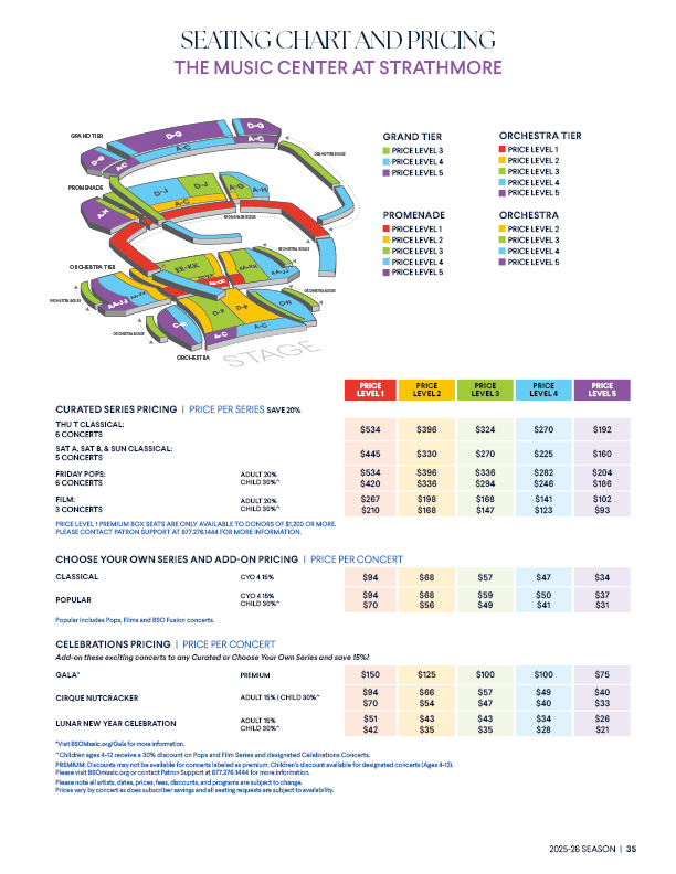 2526_SeasonBrochure_FINAL_Pricing_Strathmore | Baltimore Symphony Orchestra